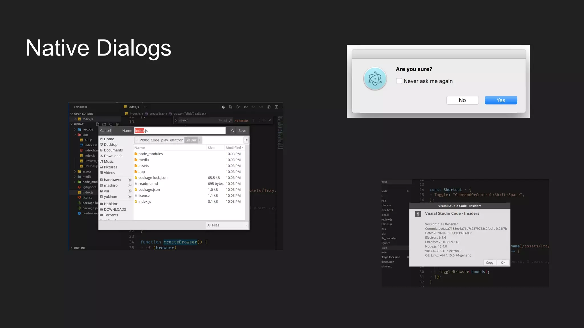 Building desktop applications for fun with electron | PDF