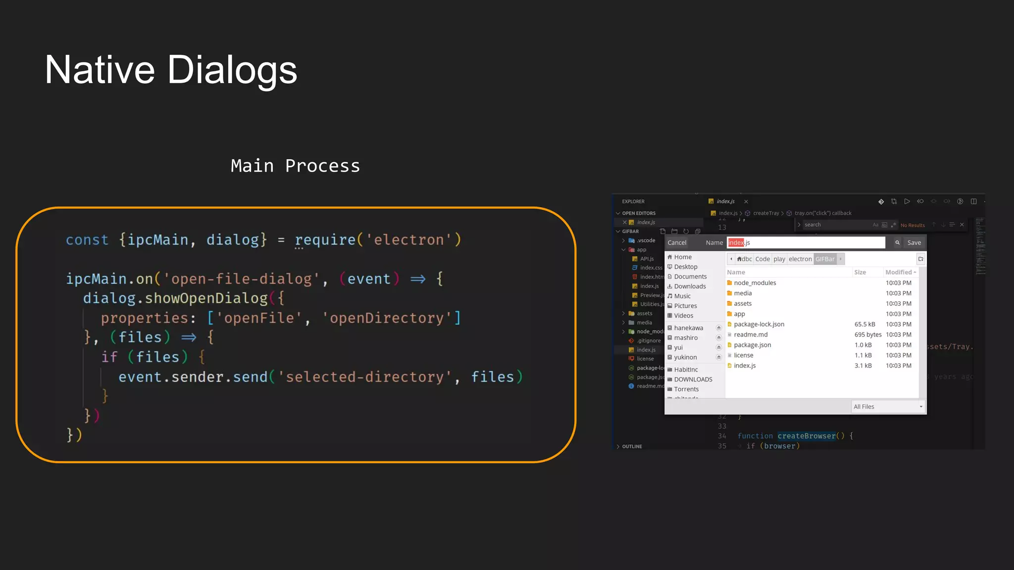 Building desktop applications for fun with electron | PDF