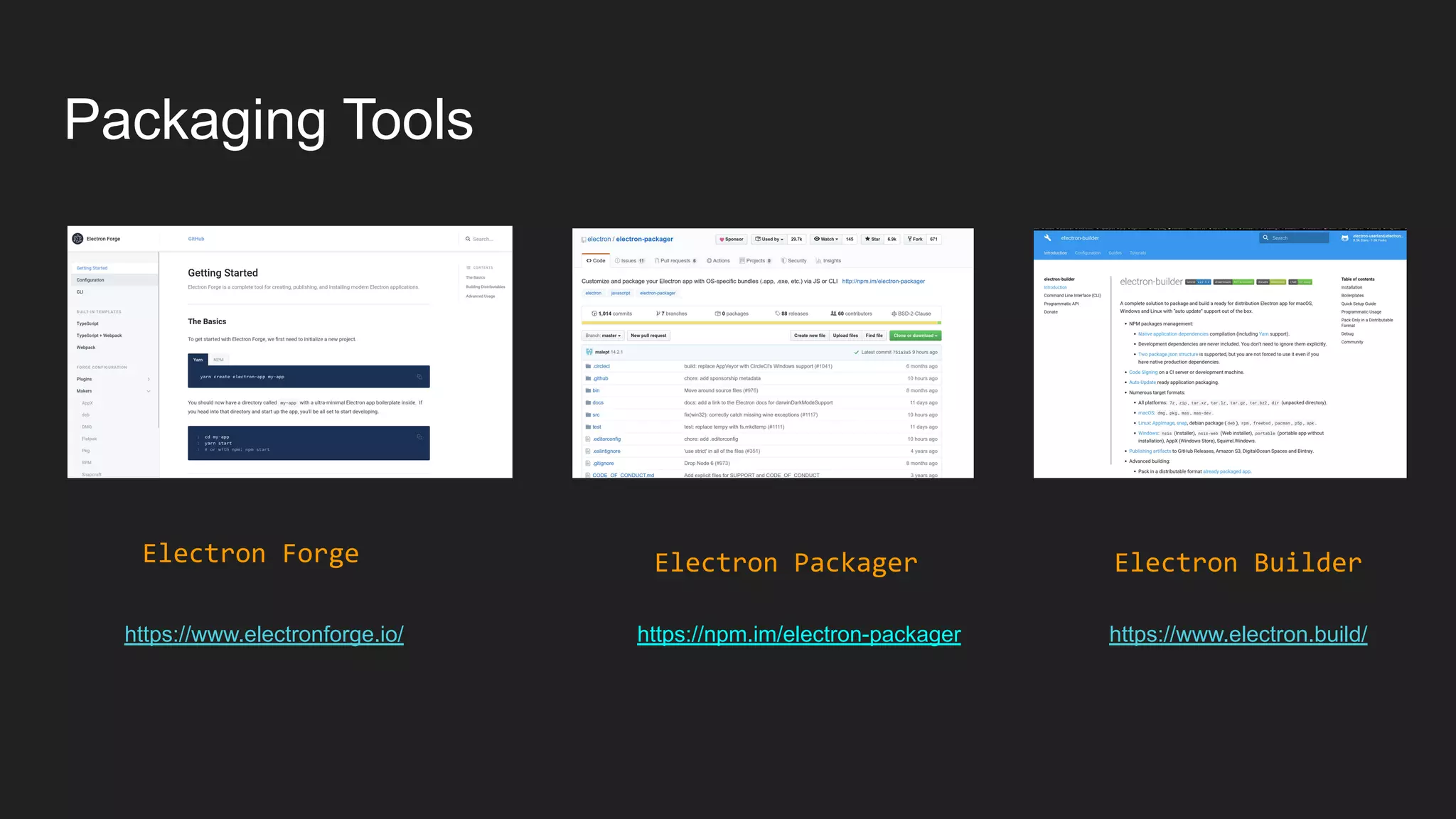 Building desktop applications for fun with electron | PDF