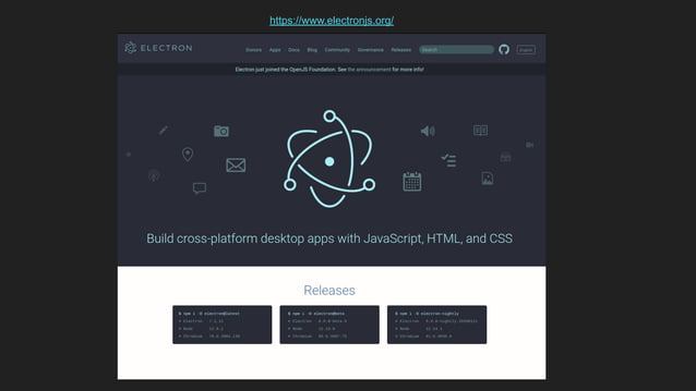 Building desktop applications for fun with electron | PPT