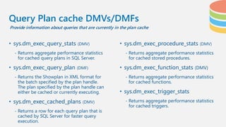Building diagnostic queries using DMVs and DMFs | PPT