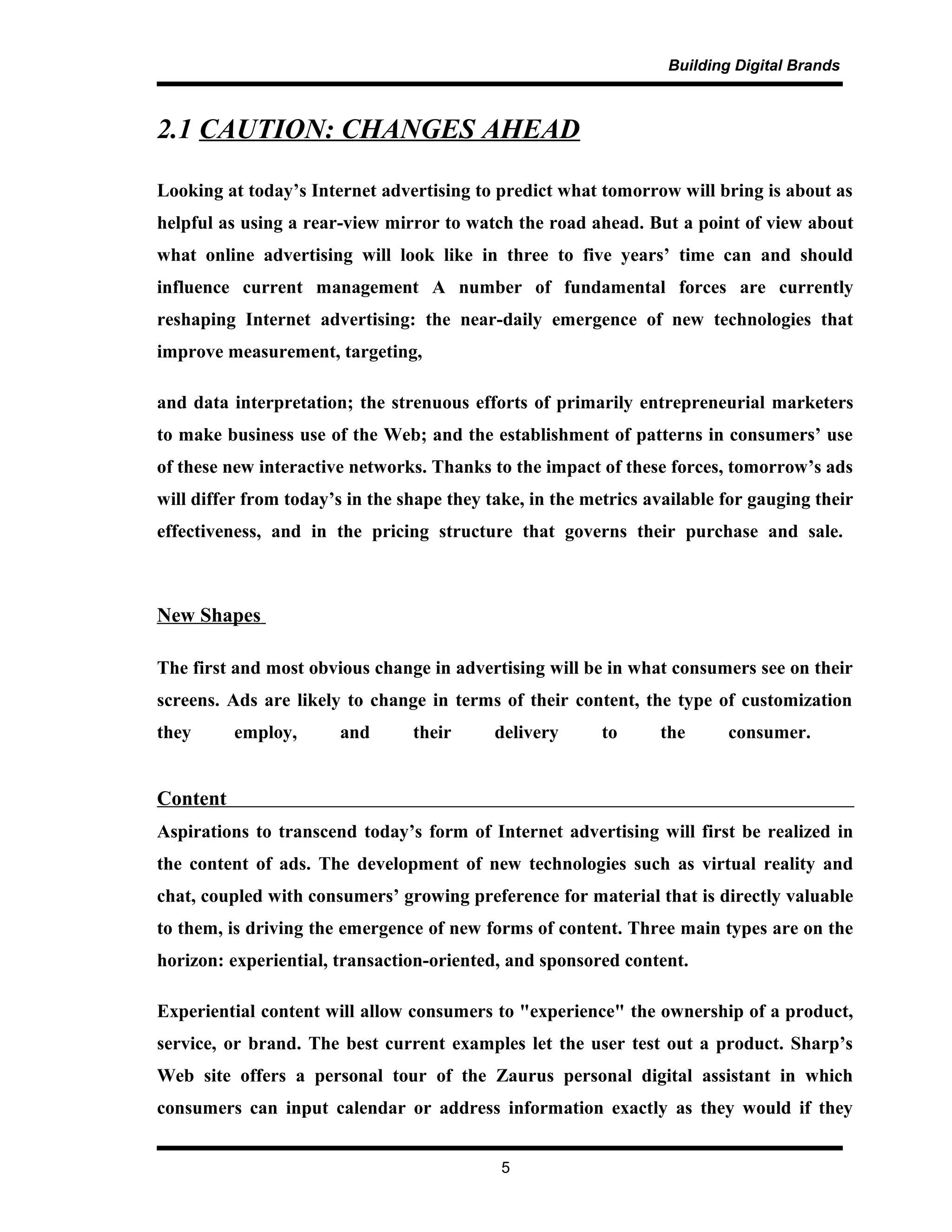 Building digital brands | DOC