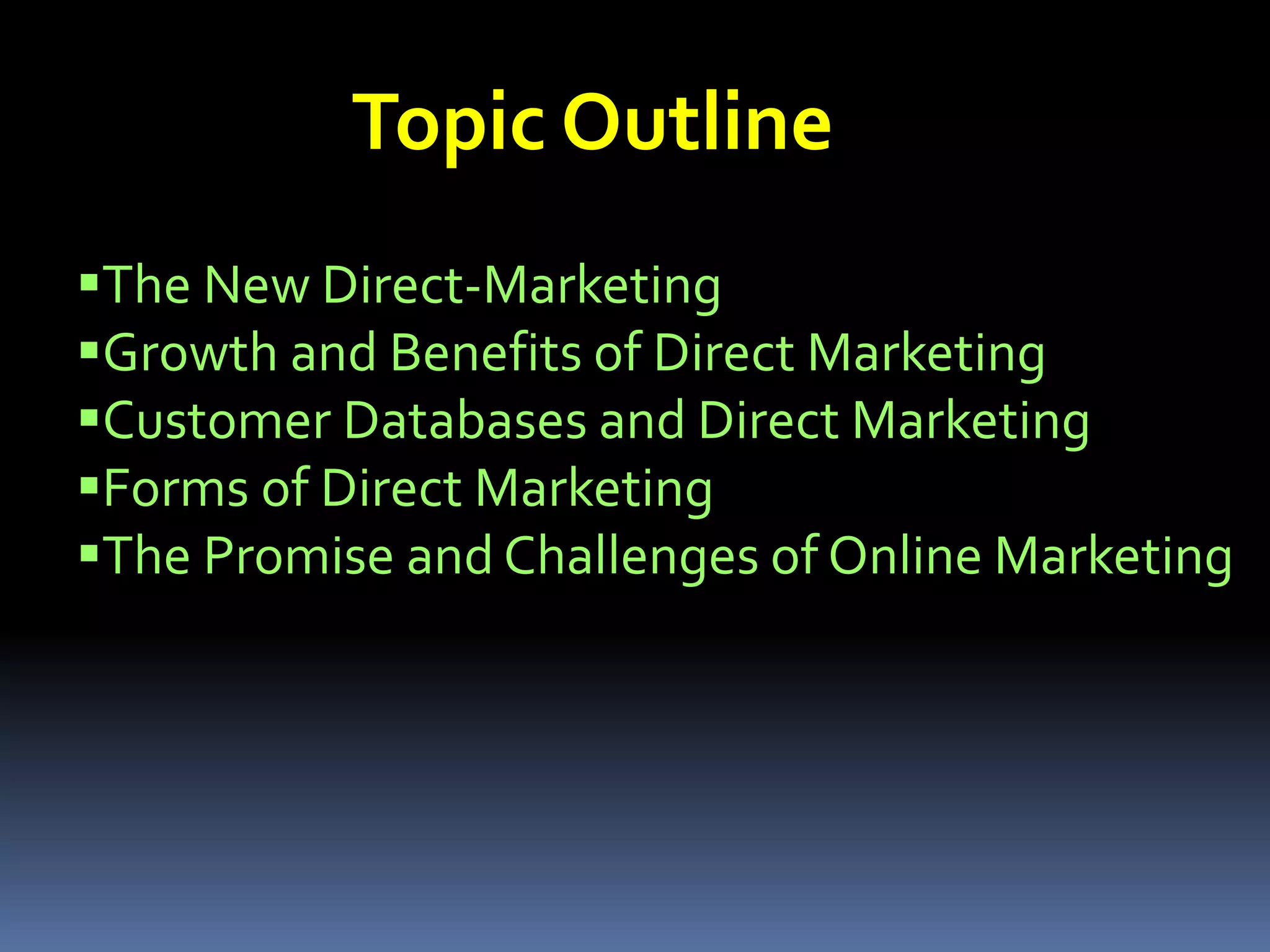 Building direct customer relationship | PPT