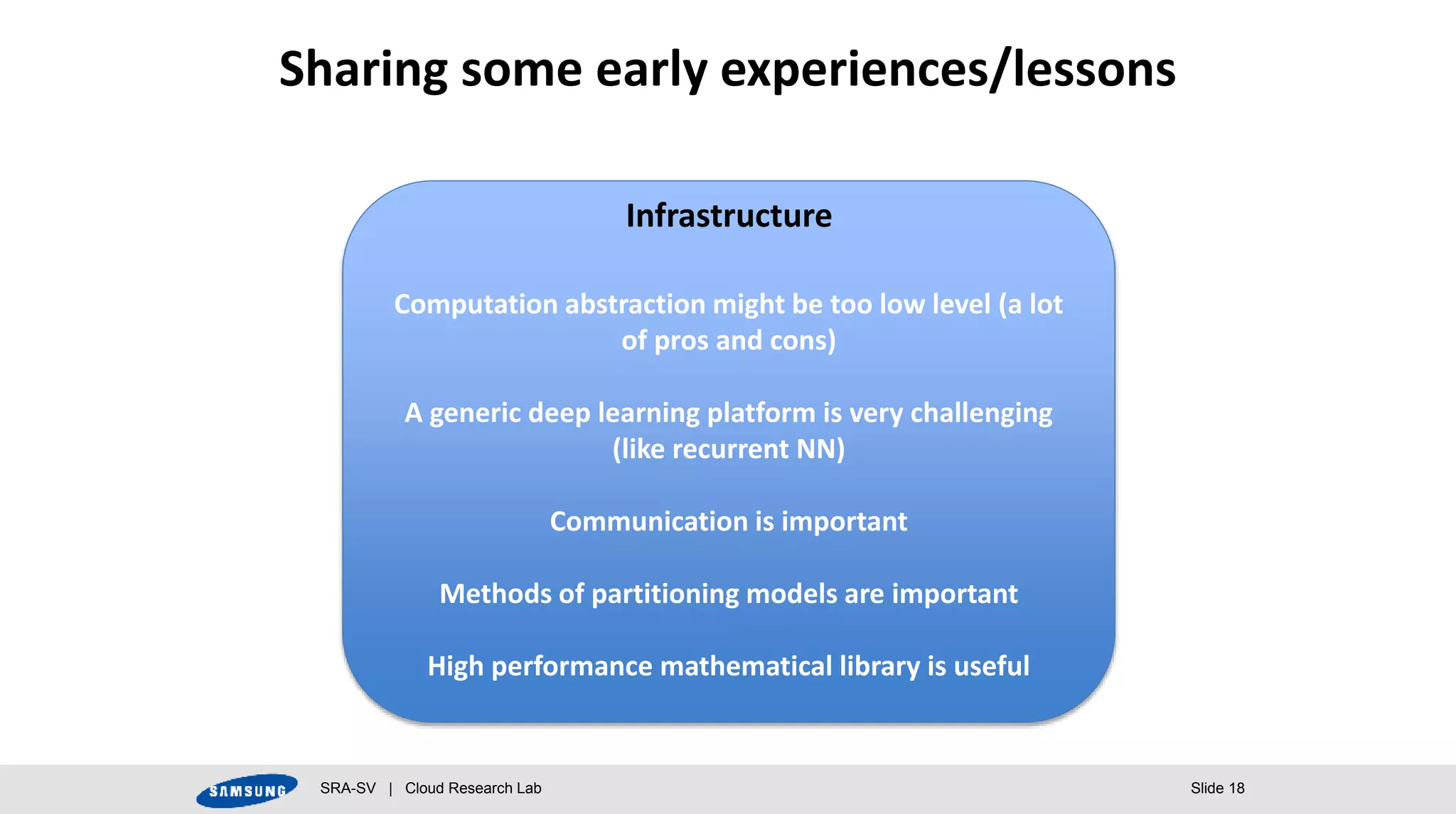 Building distributed deep learning engine | PPT