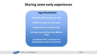 Building distributed deep learning engine | PPT