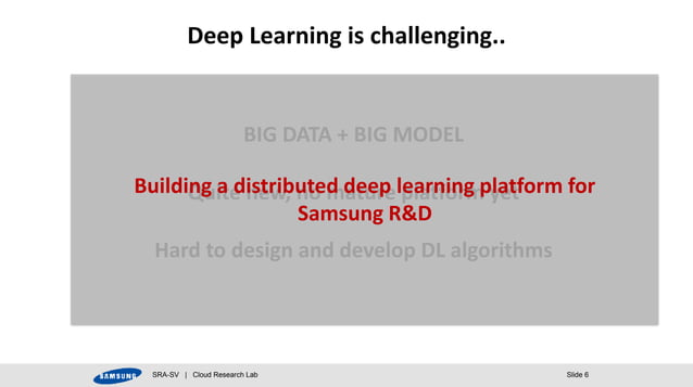 Building distributed deep learning engine | PPT