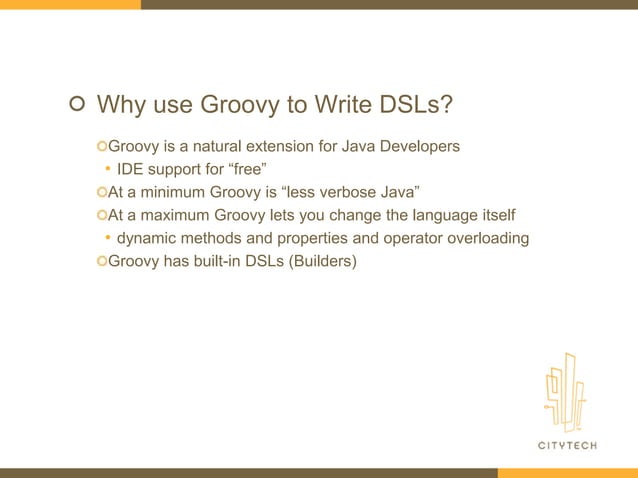 Building DSLs with Groovy | PPT