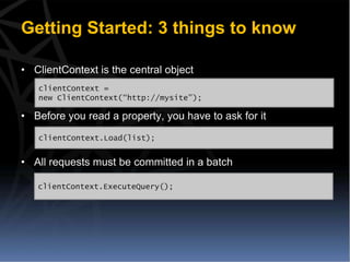 Building dynamic applications with the share point client object model | PPTX | Web Development ...