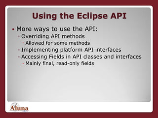 Building Eclipse Plugins | PPTX