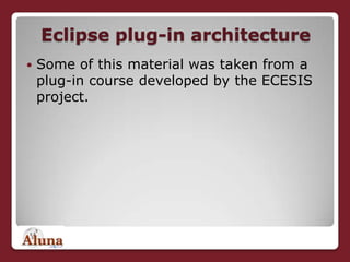 Building Eclipse Plugins | PPT