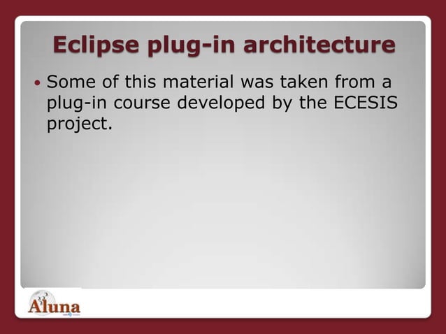 Building Eclipse Plugins | PPT
