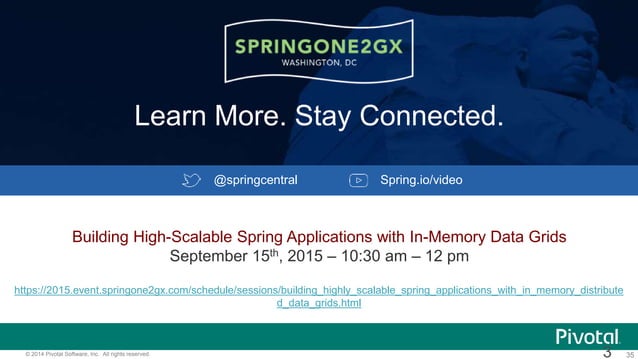 Building Effective Apache Geode Applications with Spring Data GemFire | PPT