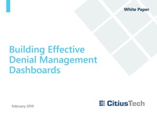 Building Effective Denial Management Dashboards | PDF