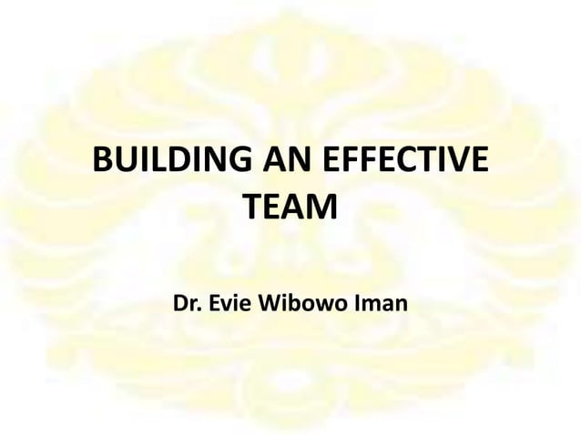 Building effective team | PPT