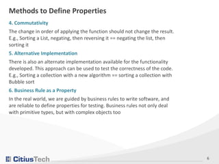 Building Efficient Software with Property Based Testing | PPT