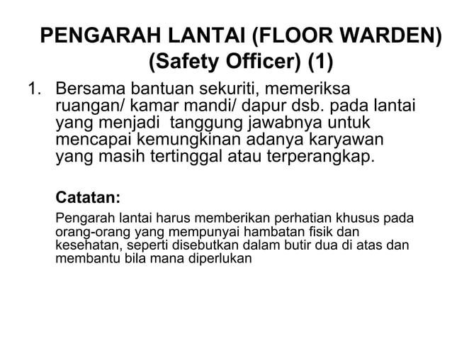 Training BUILDING EMERGENCY RESPONSE modul.ppt