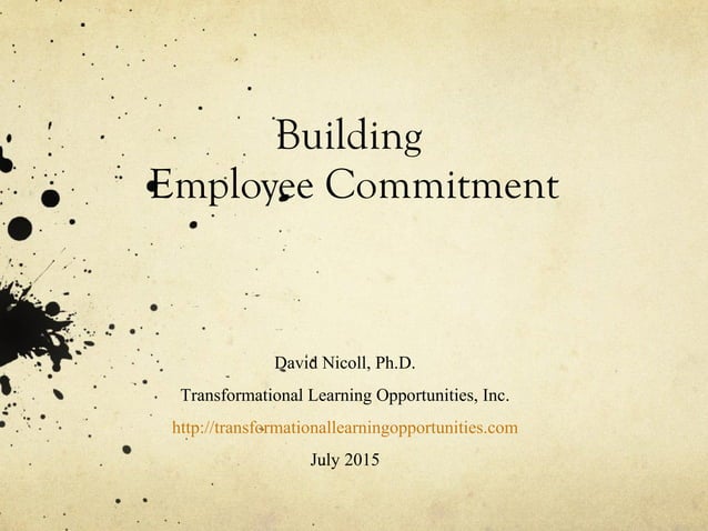 Building Employee Commitment | PPT