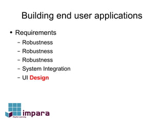 Building end user applications | PPT