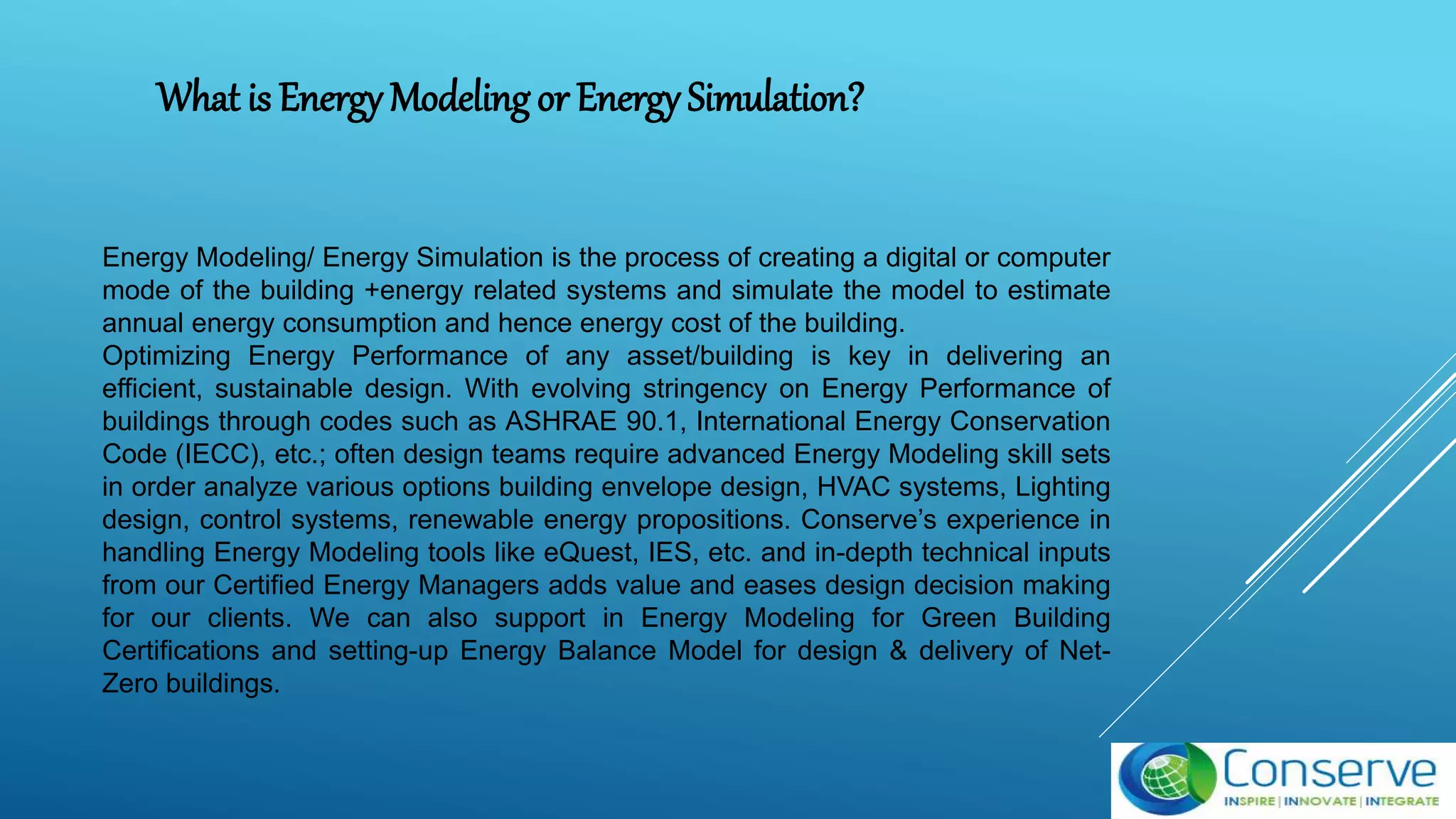 Building Energy Modelling Services | eQuest Energy Simulation Consultant | Conserve Solution ...