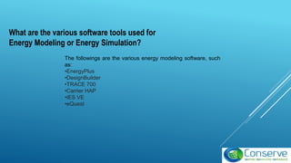 Building Energy Modelling Services | eQuest Energy Simulation Consultant | Conserve Solution ...