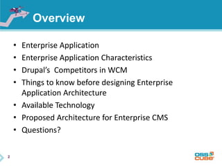Building enterprise high availability application with drupal | PPT