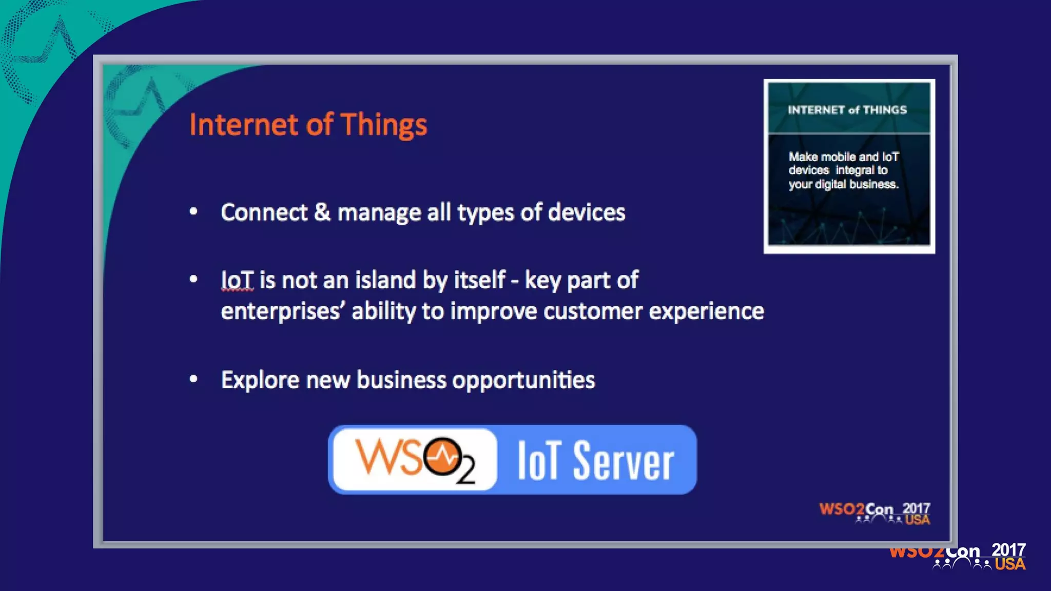 WSO2Con USA 2017: Building Enterprise Grade IoT Architectures for Digital Transformation with ...