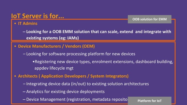 WSO2Con USA 2017: Building Enterprise Grade IoT Architectures for ...