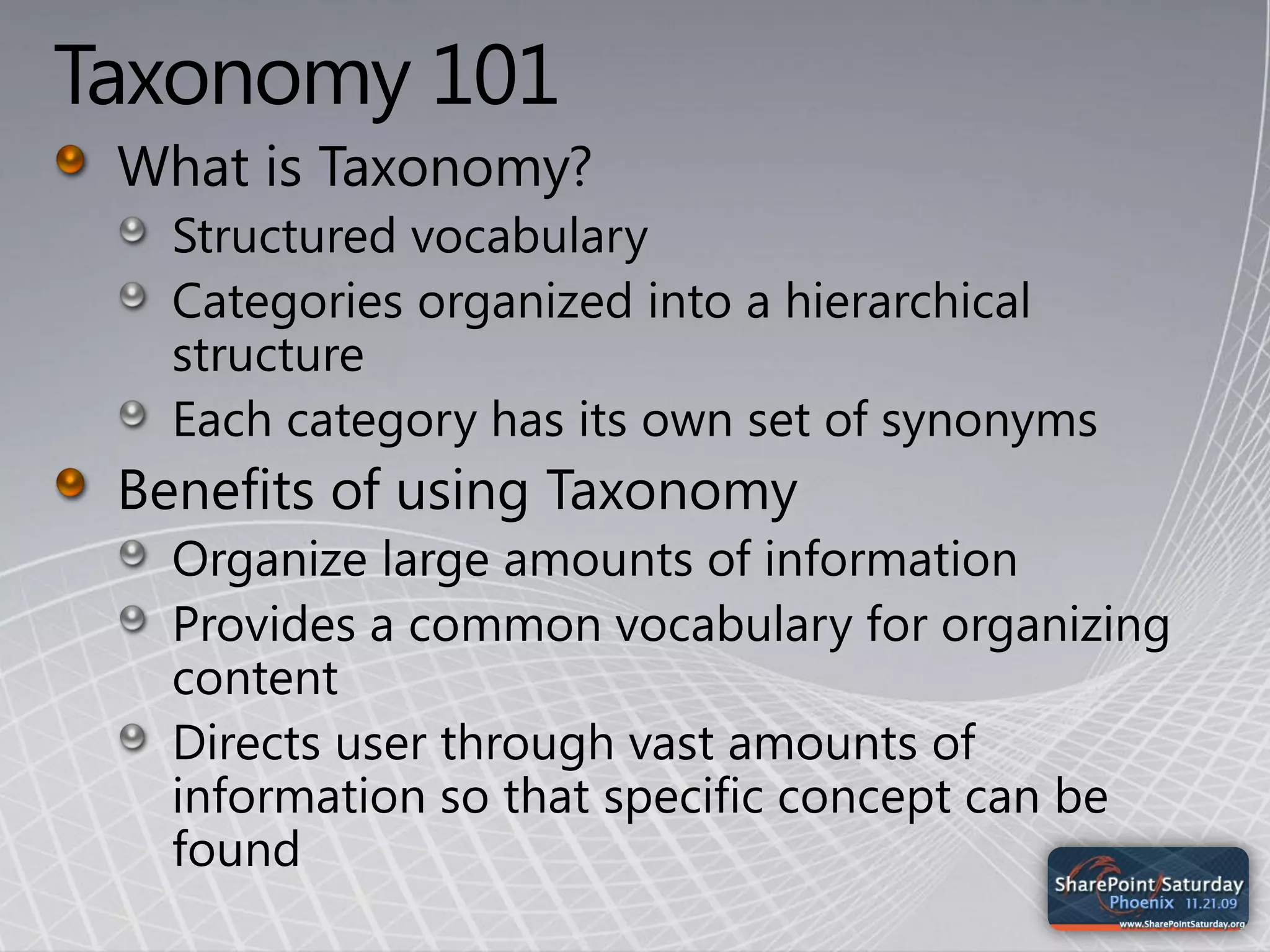 Building an Enterprise Taxonomy Solution | PDF | Computing | Technology ...