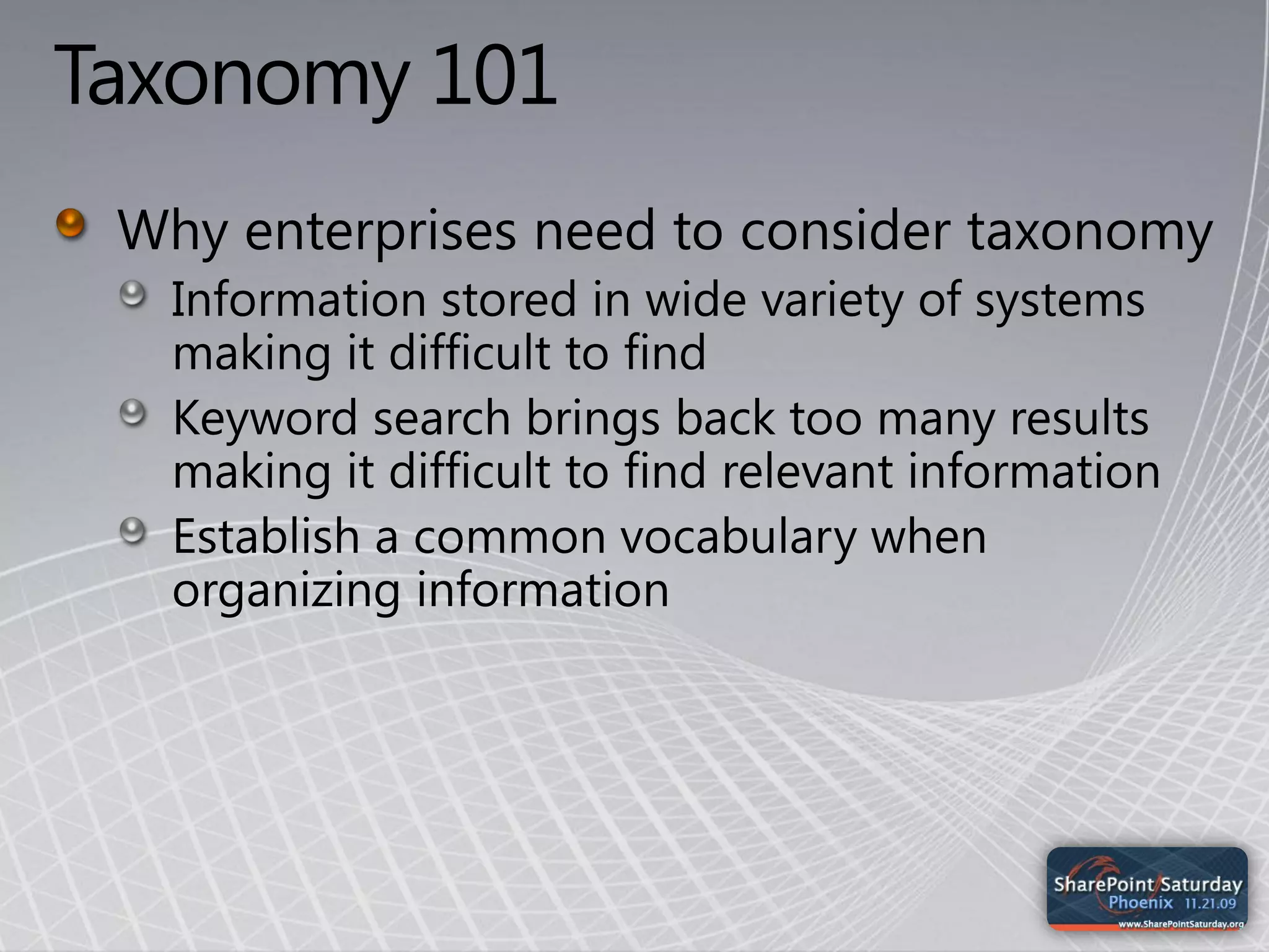 Building an Enterprise Taxonomy Solution | PDF | Computing | Technology ...