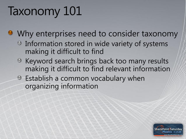 Building an Enterprise Taxonomy Solution | PPT