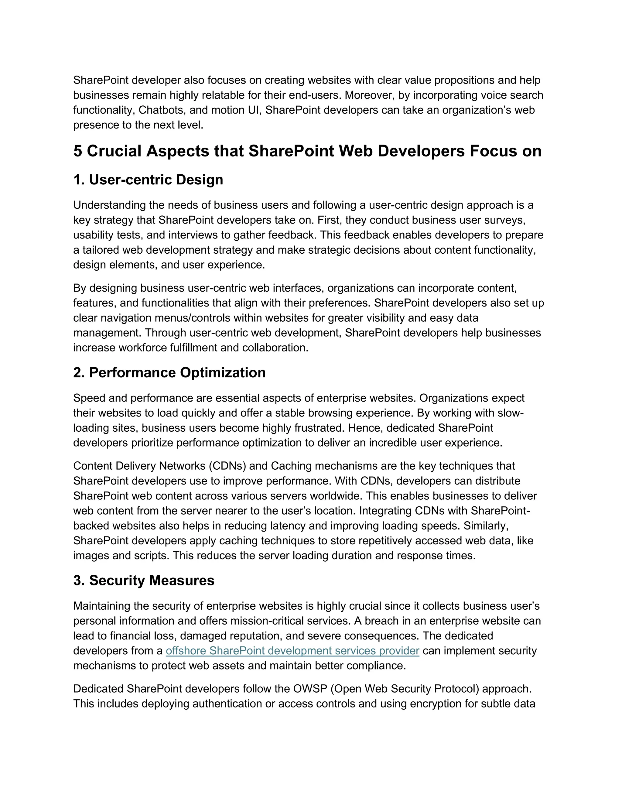 Create Scalable Enterprise Websites with Offshore SharePoint Developers ... Create Scalable Enterprise Websites with Offshore SharePoint Developers ...