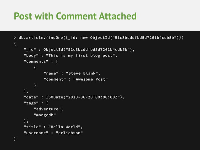 Building Your First MongoDB App | PPT