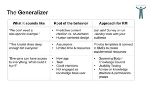 Building for the Knowledge Management Archetypes at Your Company | PDF
