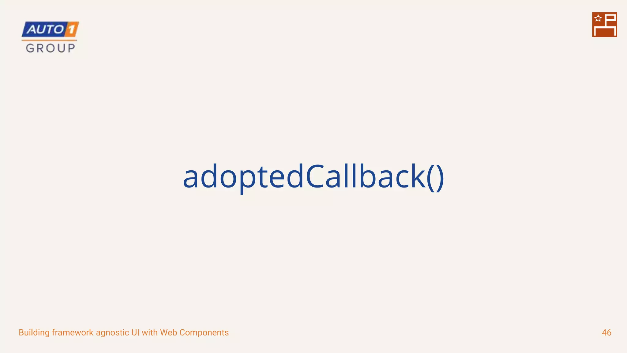 Building Framework Agnostic Ui With Web Components Ppt