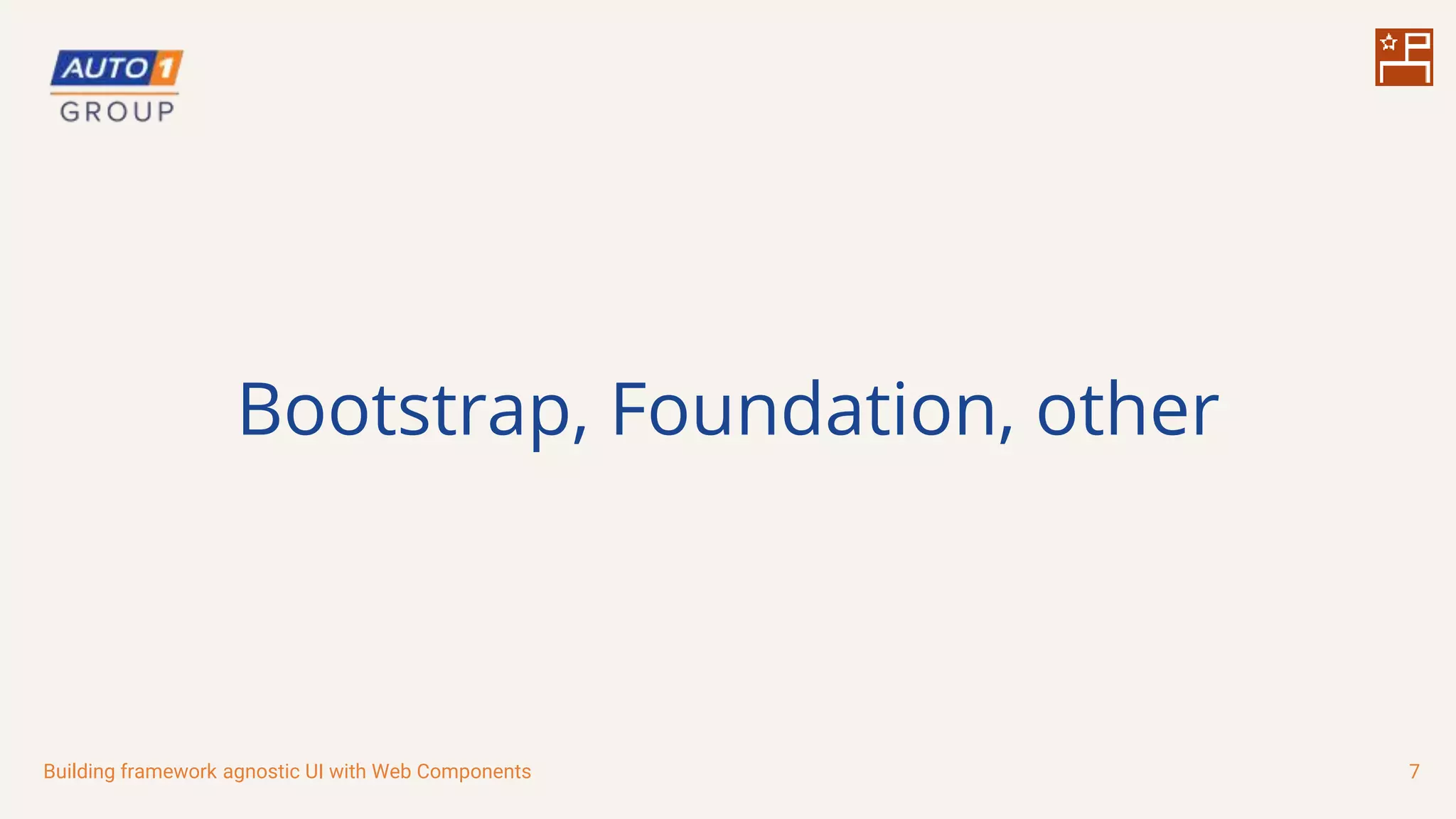 Building Framework Agnostic Ui With Web Components Ppt