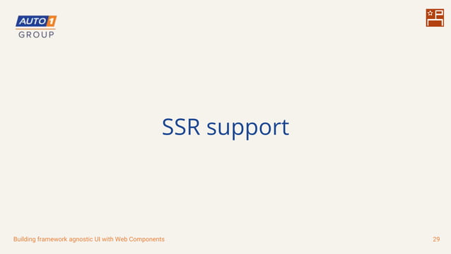 Building Framework Agnostic Ui With Web Components Ppt