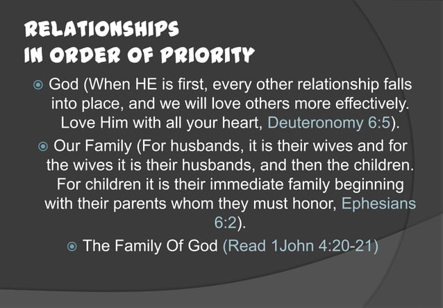 Building Godly Relationships | PPTX