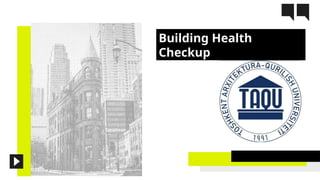 General Information on Technical Inspection of Building Structures | PPTX