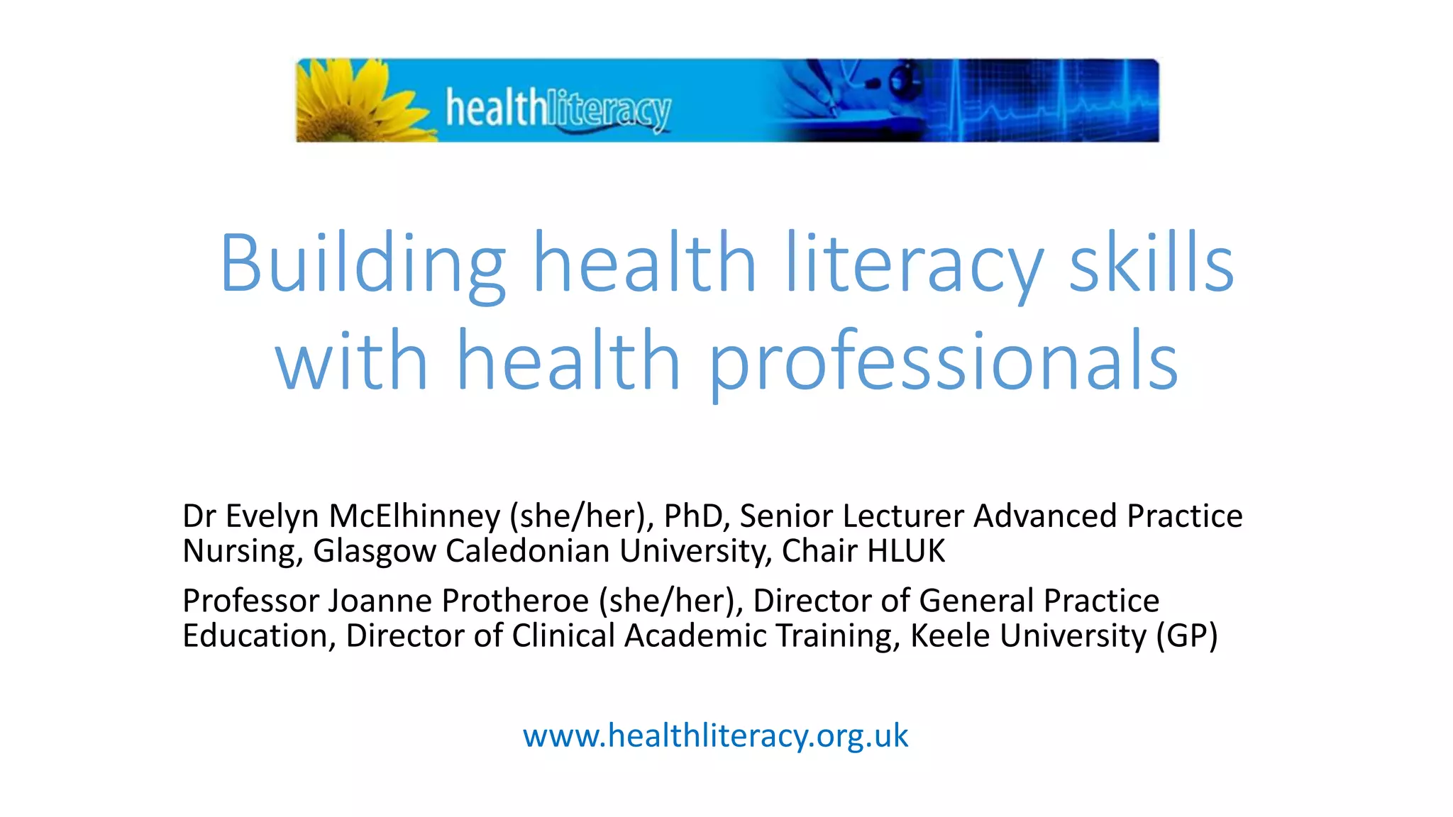 Building health literacy skills with health professionals V2.pptx