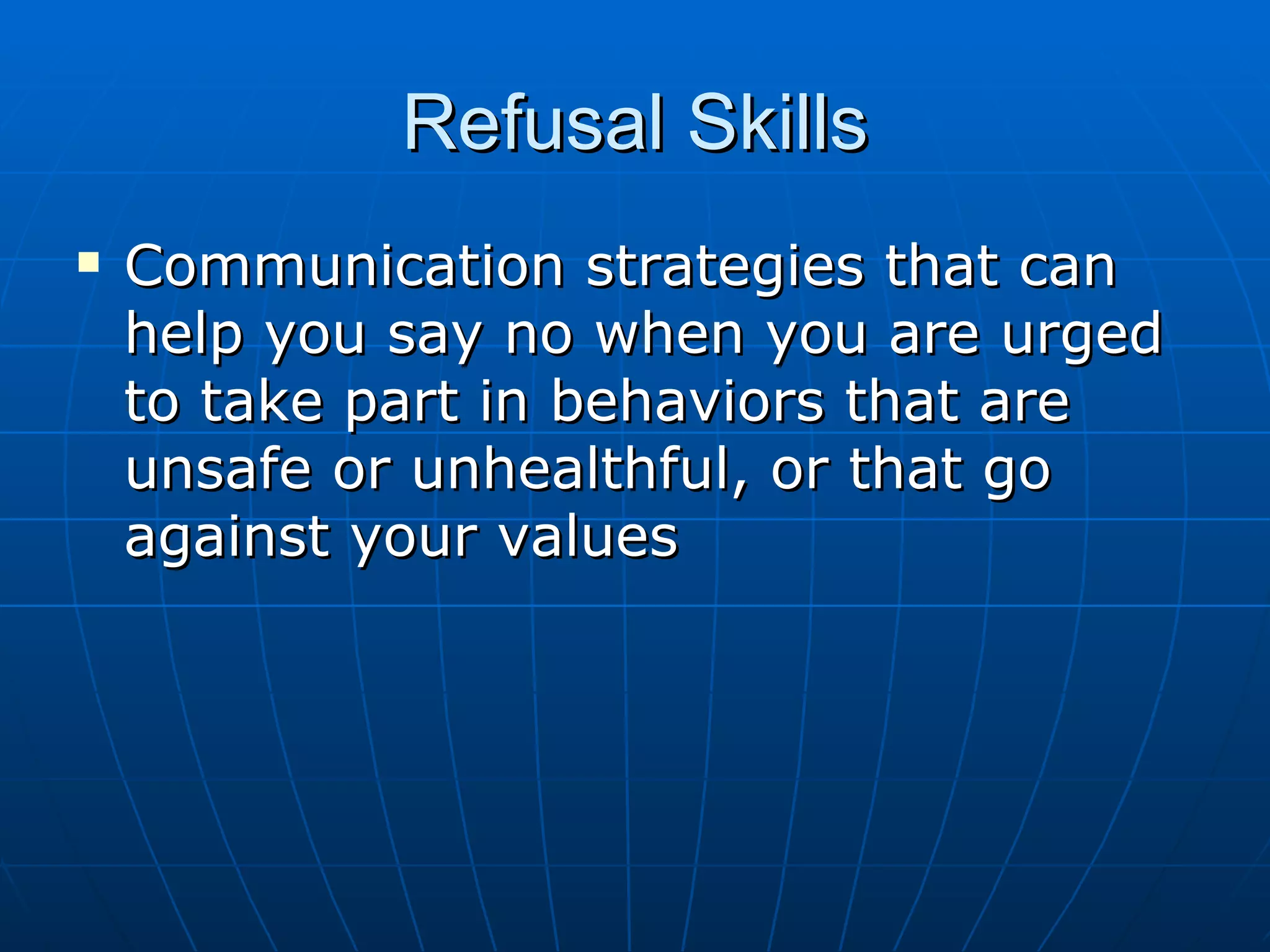 Building health skills chapter 2- lesson 1 | PPT