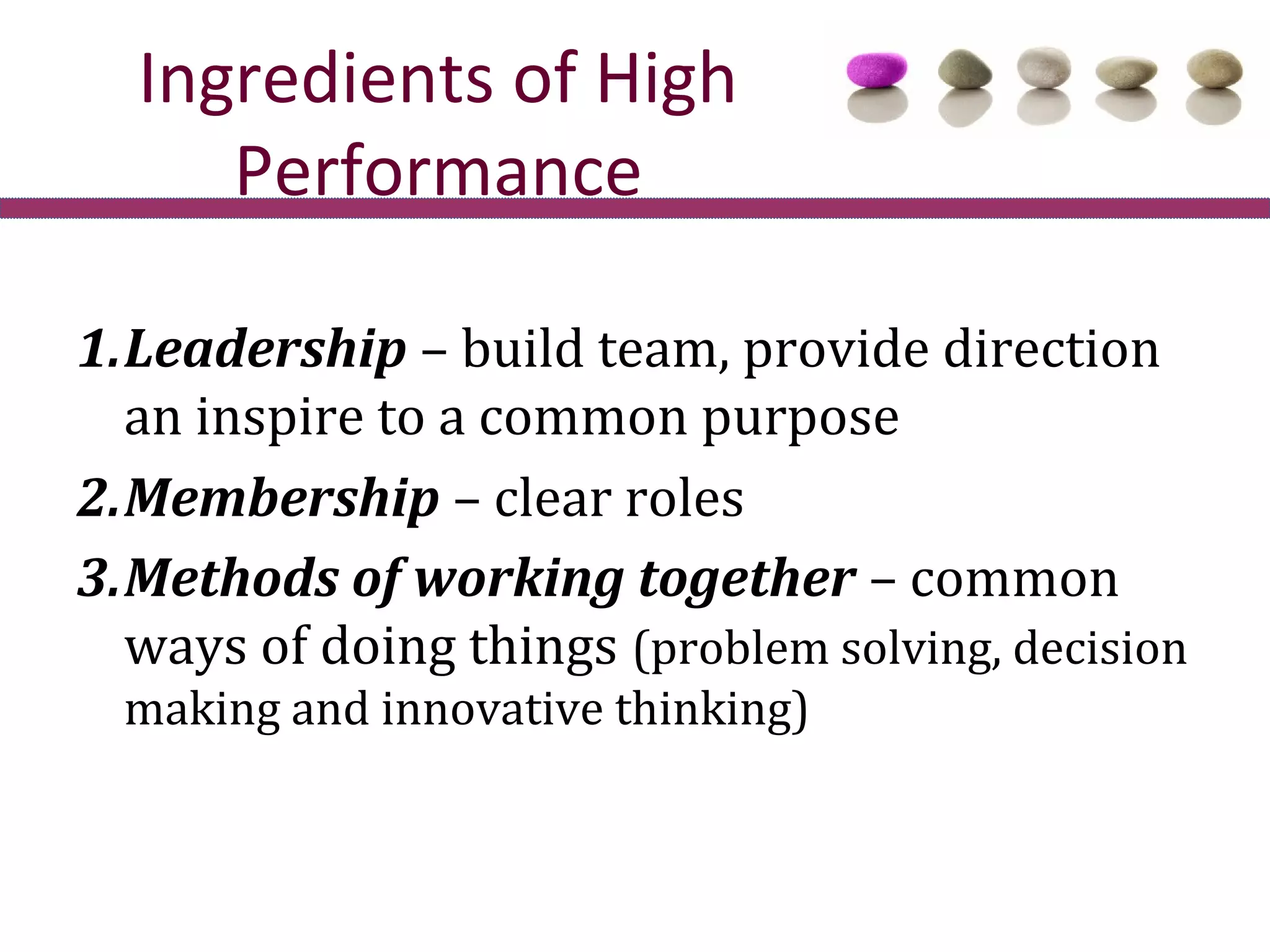 Building High Performing Teams | PPT