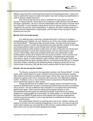 Building High Performing Teams, Leadership, Gordon Curphy, PhD | PDF