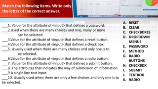 Building html forms | PPT