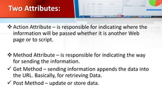 Building html forms | PPTX