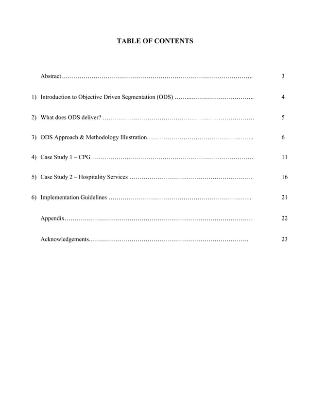 Objective Driven Segmentation | PDF | Business Accounting & Finance | Business