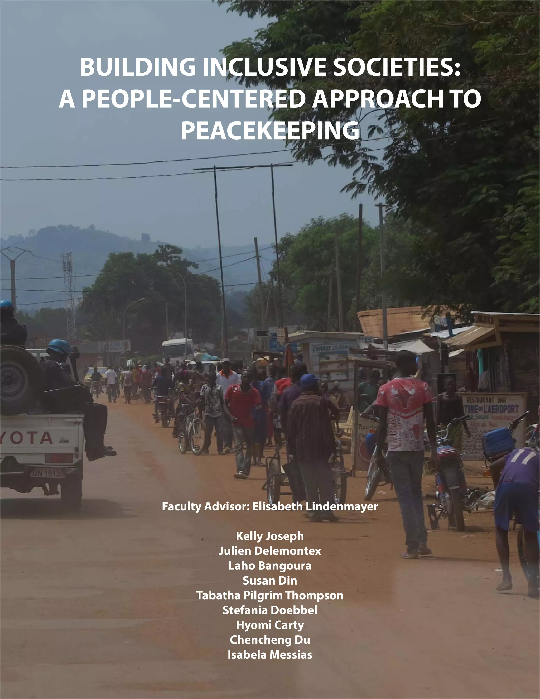 Building inclusive societies a people-centered approach to peacekeeping ...