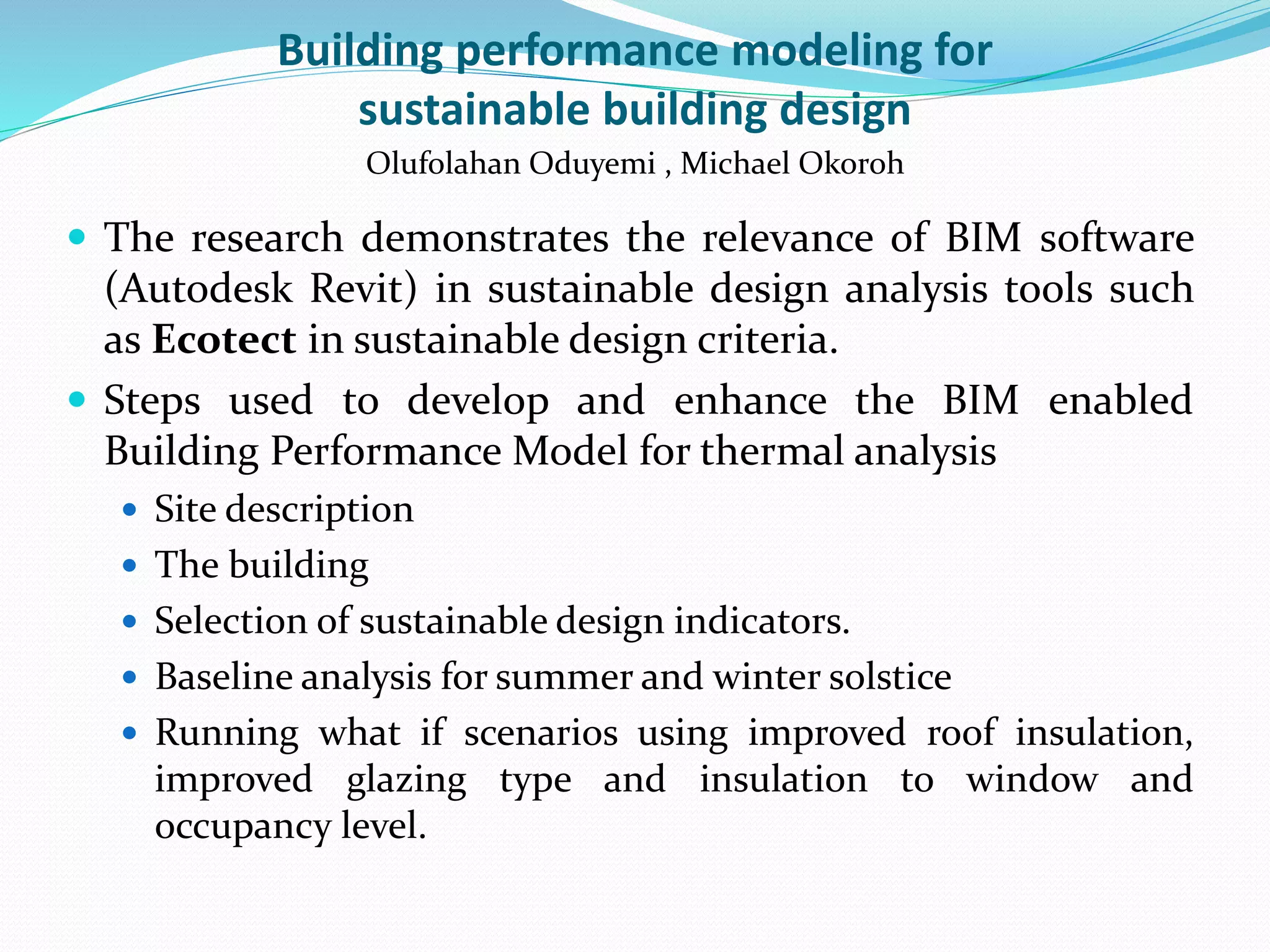 Building information modeling | PPTX