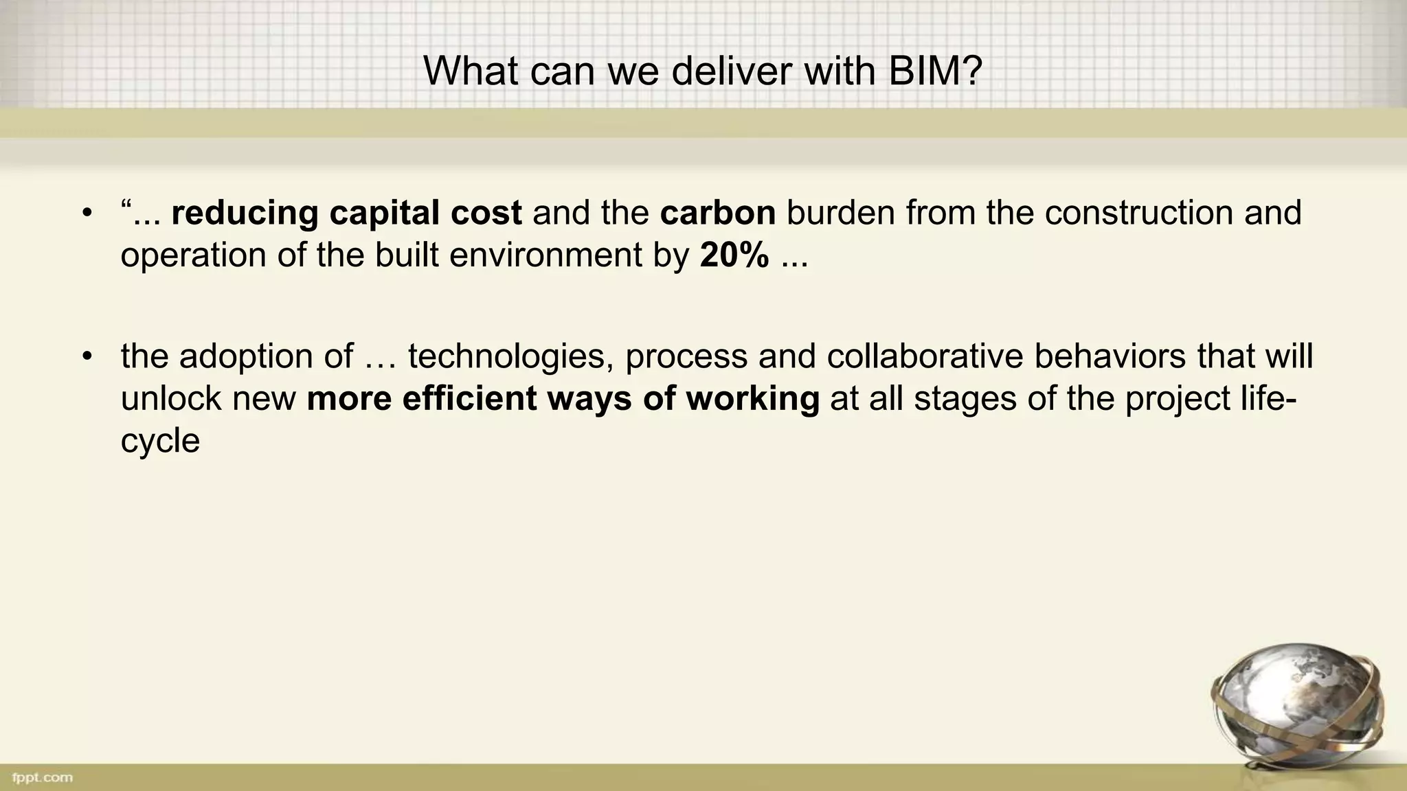 Building information modeling BIM | PPTX