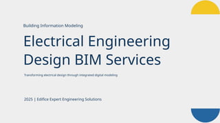 Comprehensive Electrical Engineering & BIM Design Services – USA ...