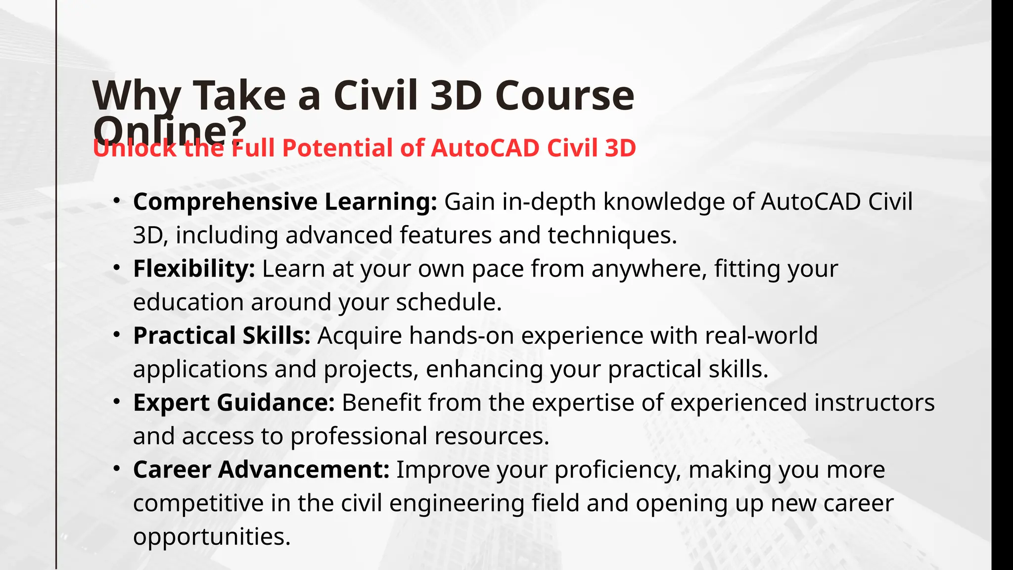 Building Information Modeling Workflows with AutoCAD Civil 3D | PPTX